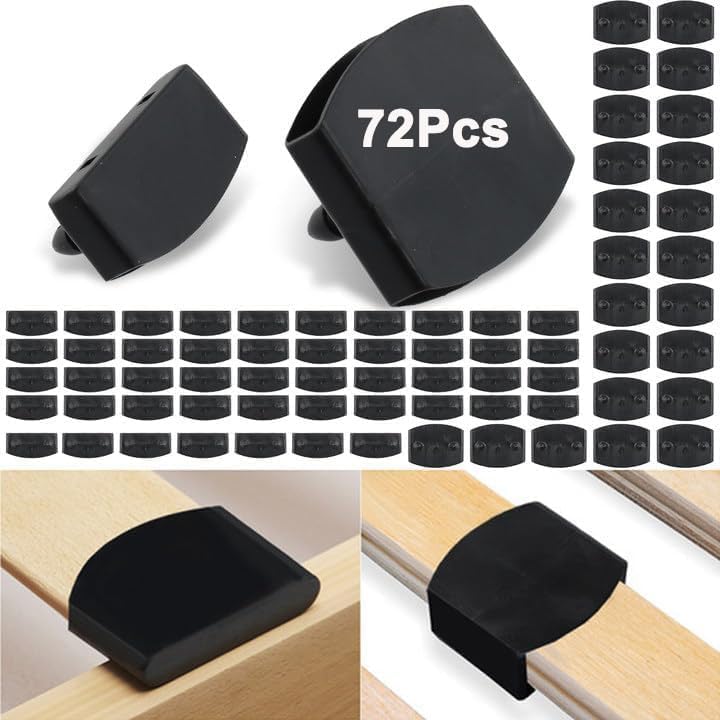 72PCS Plastic Bed Slat Caps, Side and Center Bed Slats Holders Caps ...