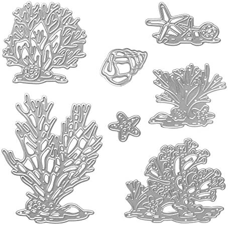 Amazon.com : Sea Plant Die Cuts Seaweed Coral Shells Cutting Dies ...