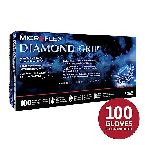 Snapklik.com : Microflex Diamond Grip MF-300 Disposable Latex Gloves ...