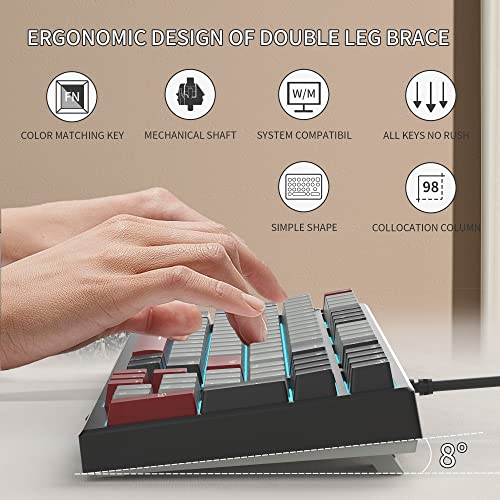 MageGee Mechanical Keyboard, Star Sky Wired Gaming Keyboard Backlit ...