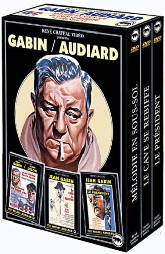 Coffret gabin - audiard : mélodie en sous-sol ; le président ; le cave ...