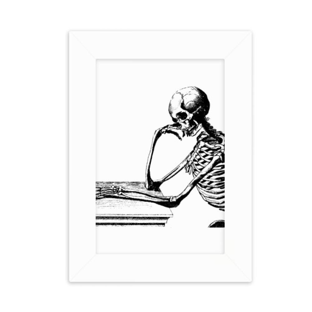 Human Skeleton Drawing Sitting
