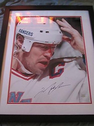 Mark Messier signerd 16x20 Photo Custom Framed "Blood" w/certificate ...