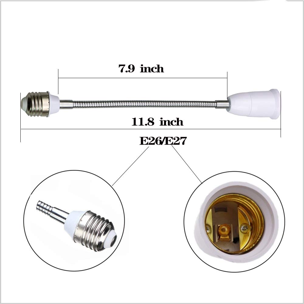 Snapklik.com : E26/E27 Light Socket Extender Adapter,E26 To E26 Socket ...
