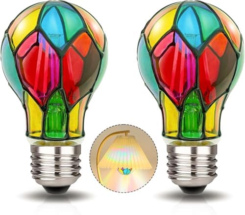 2 Pack Infinity 3D Light Fireworks Effect ST19 LED Light Bulb - 3W 120V ...