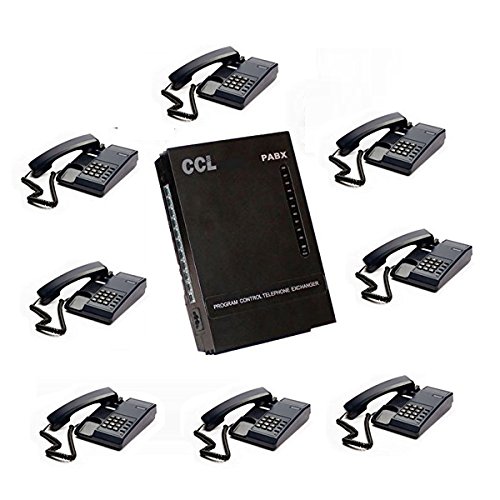 NAVKAR SYSTEMS Navkar EPABX 108 Intercom System with x8 Beetel Set ...