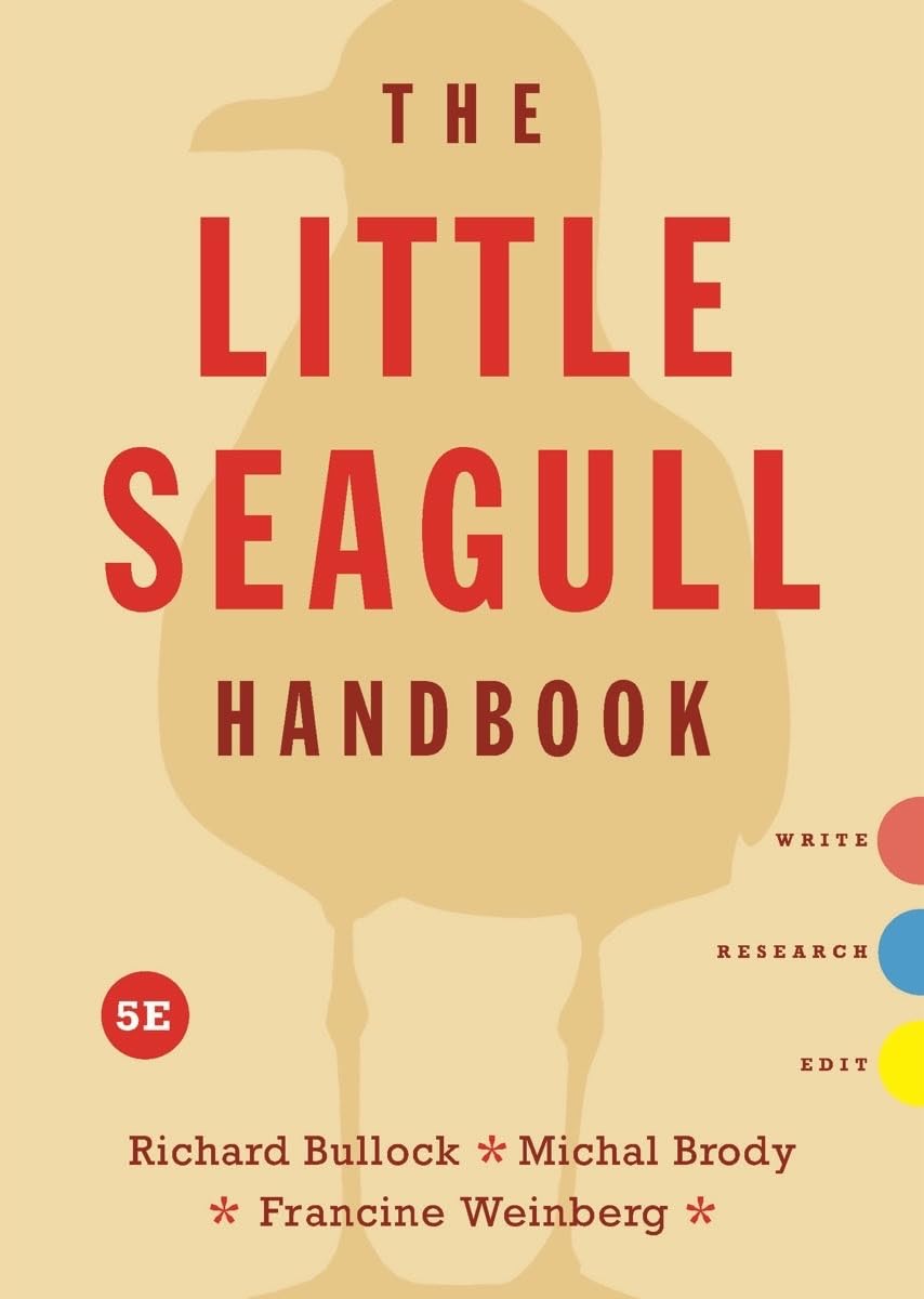 Amazon.com: The Little Seagull Handbook: 9781324060000: Bullock ...