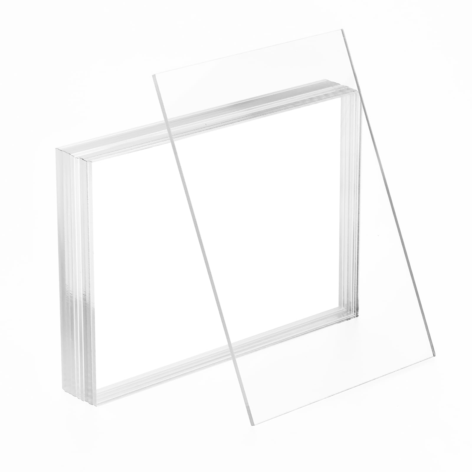 Amazon.com: JINMURY 10 Pack 5"x7" Clear Acrylic Sheets 1/8" Thick (3mm ...