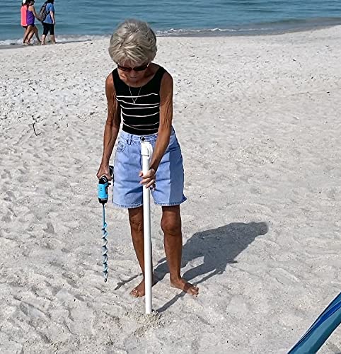 Gorilla Drilla Beach Drill, Umbrella Drill, Beach Auger Bit, Sand Screw ...