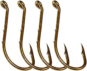 Amazon.com : Laxygo 100pcs Octopus Bait Holder Hooks 2 Barbs Fishing Hooks High Carbon Steel ...