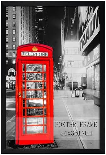 Amazon.com - Lavezee 24x36 Poster Frame Black Display 24 x 36 Inch ...