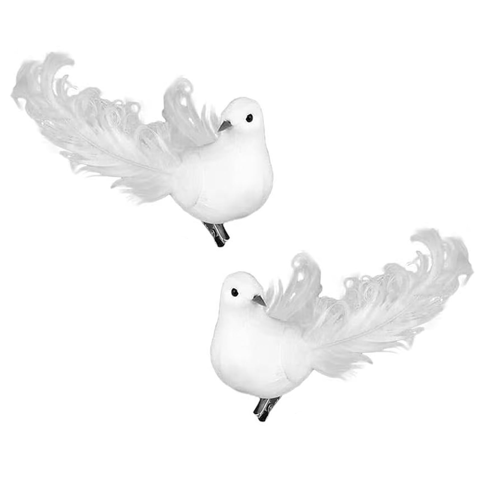 Palomas Blancas Para Arbol De Navidad 24 Mini Palomas Blancas Para