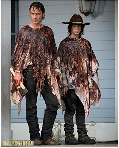 wd Andrew Lincoln as Rick Grimes with Carl Grimes on Porch 8 x 10 Inch ...