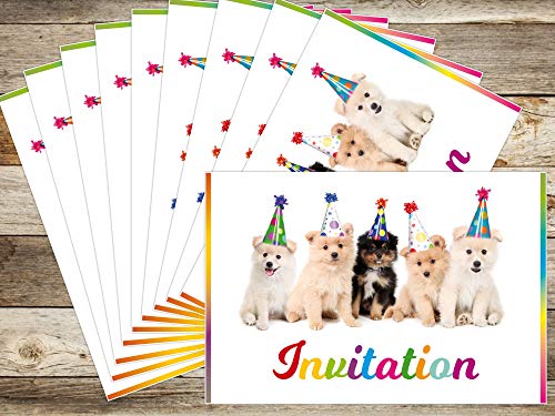 Edition Colibri (11077 FR 10 cartes d’invitation CHIENS MIGNONS en ...