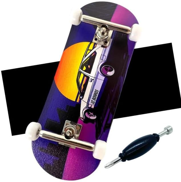 Amazon.com: LC Boards Fingerboard 98X34 Complete '86 Graphic - Silver ...