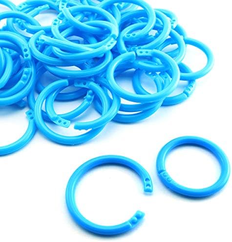 Amazon.com : Lind Kitchen 50pcs Plastic Loose Leaf Rings Flexible ...