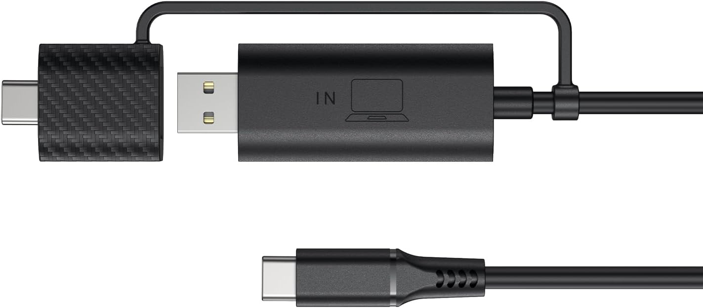 Amazon.com: APILDELLA 2-in-1 USB-A/C Video Signal Conversion Cable for ...