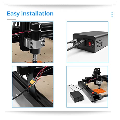 Snapklik.com : Twotrees CNC 500W Spindle Motor Kit, 12000RPM Air Cooled ...