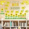 Amazon.com: 60 Pieces Bee Healthy Bulletin Board Decorations - Bee Hive ...