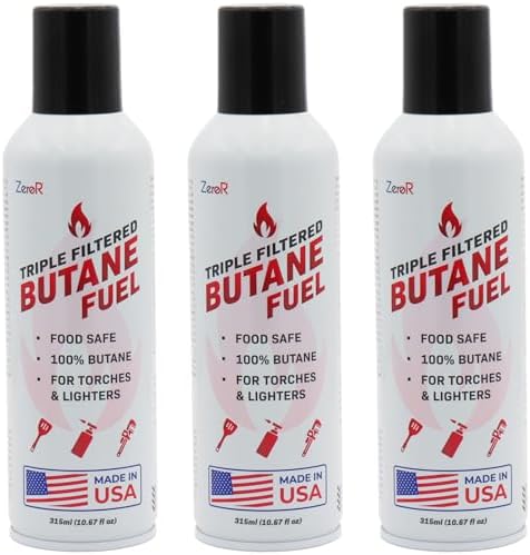 Amazon.com: ZeroR® 100% Butane Fuel Refill | 10.67 fl oz 315ml | Made ...