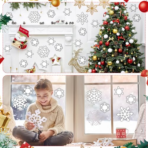 Snapklik.com : 90 Pcs Winter Snowflakes Cutouts Classroom Bulletin ...