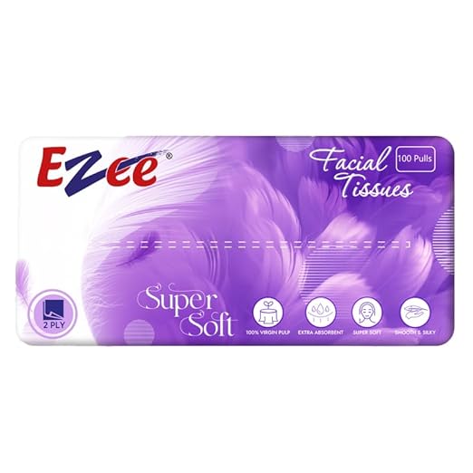Ezee 2 Ply Facial Tissue Soft Pack 100 Pulls | Car Box Tissues ...