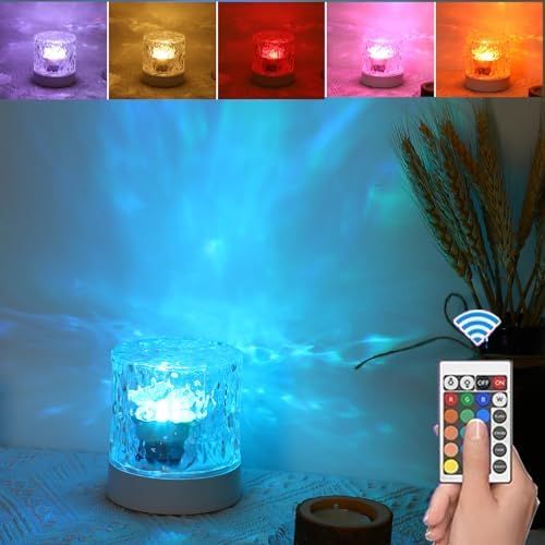 Juodkeo Dynamic Water Ripple Lamp Projector, Ocean Wave Light Projector ...