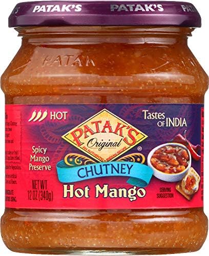Amazon.com : Patak's Hot Mango Chutney (340g) : Grocery & Gourmet Food