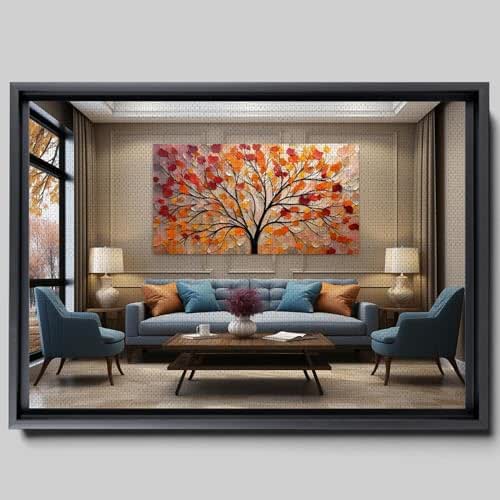 Amazon.com: Modern Acrylic Abstract Tree Art Prints on Wooden Canvas ...