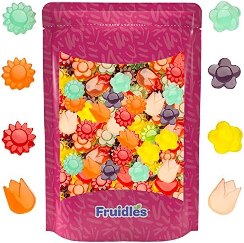Amazon.com : Fruidles Awesome Blossoms Gummi Candy, Assorted Fruit ...