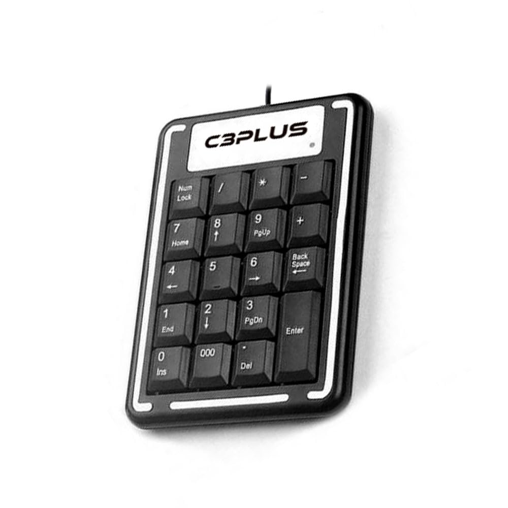 Teclado Numérico C3Plus USB KN-11BK Preto - Plug and Play Membrana ...