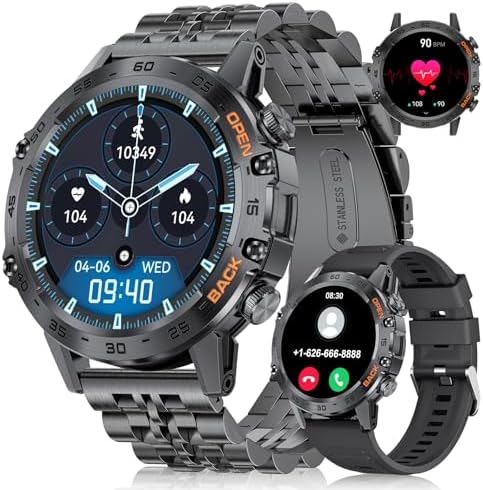 LIGE Reloj Inteligente Hombre,1.39" HD Smartwatch Hombre con Llamadas ...