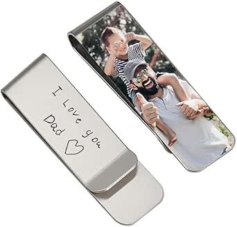 Amazon.com: Personalized Money Clip for Men, Custom Money Clip Printed ...