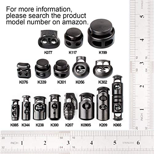Snapklik.com : DYZD Plastic Cord Locks End Spring Stop Toggle Stoppers ...
