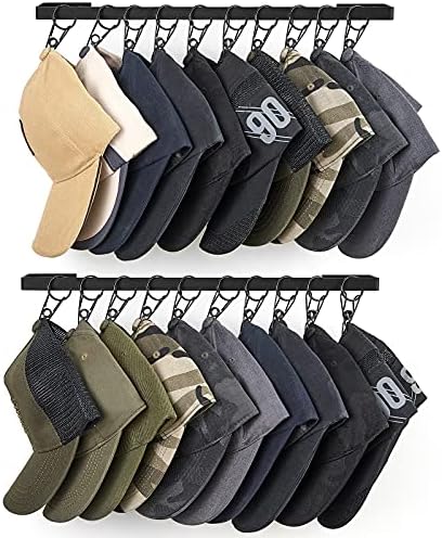 Amazon.com: Hat Organizer & Hat Rack for Wall, Hat Storage Solution ...