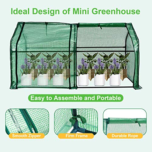 Snapklik.com : SUNGIFT Mini Greenhouse For Outdoors, Portable Hot House ...