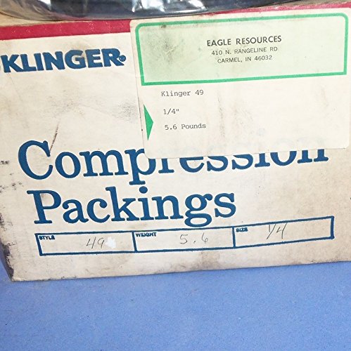 COMPRESSION / PACKINGS KLINGER 1/4" MULTISERVICE BRAIDED PACKING STYLE ...