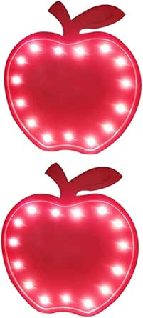 UKCOCO 2pcs Night Light Neon Sign Light Battery Operated Fruit Led Neon ...