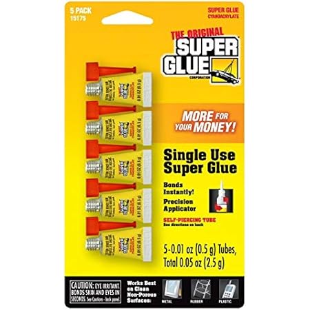 Amazon.com: Super Glue - Future Glue Gel - 6 Mini Single Use Tubes ...