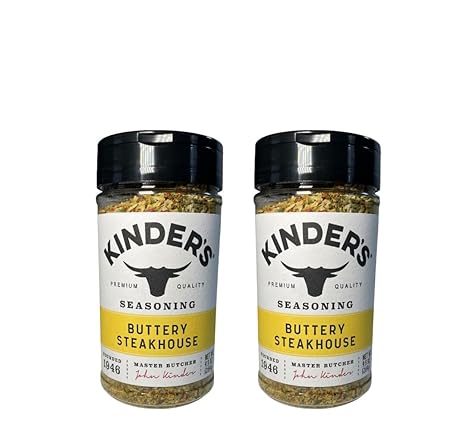 Amazon.com : Kinders Buttery Steakhouse Seasoning, 9.5 Ounce, 2 Pack ...