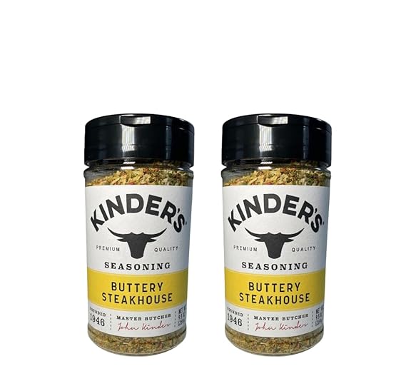 Amazon.com : Kinders Buttery Steakhouse Seasoning, 9.5 Ounce, 2 Pack ...