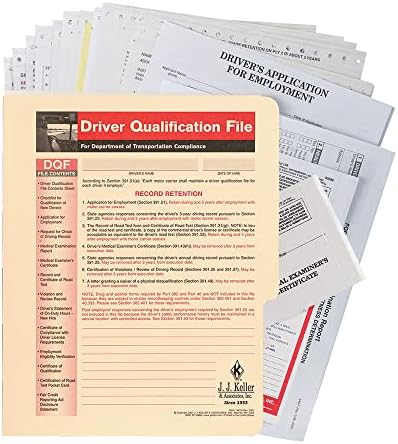 Amazon.com : Driver Qualification File Packet 2-pk. - Snap-Out Format ...