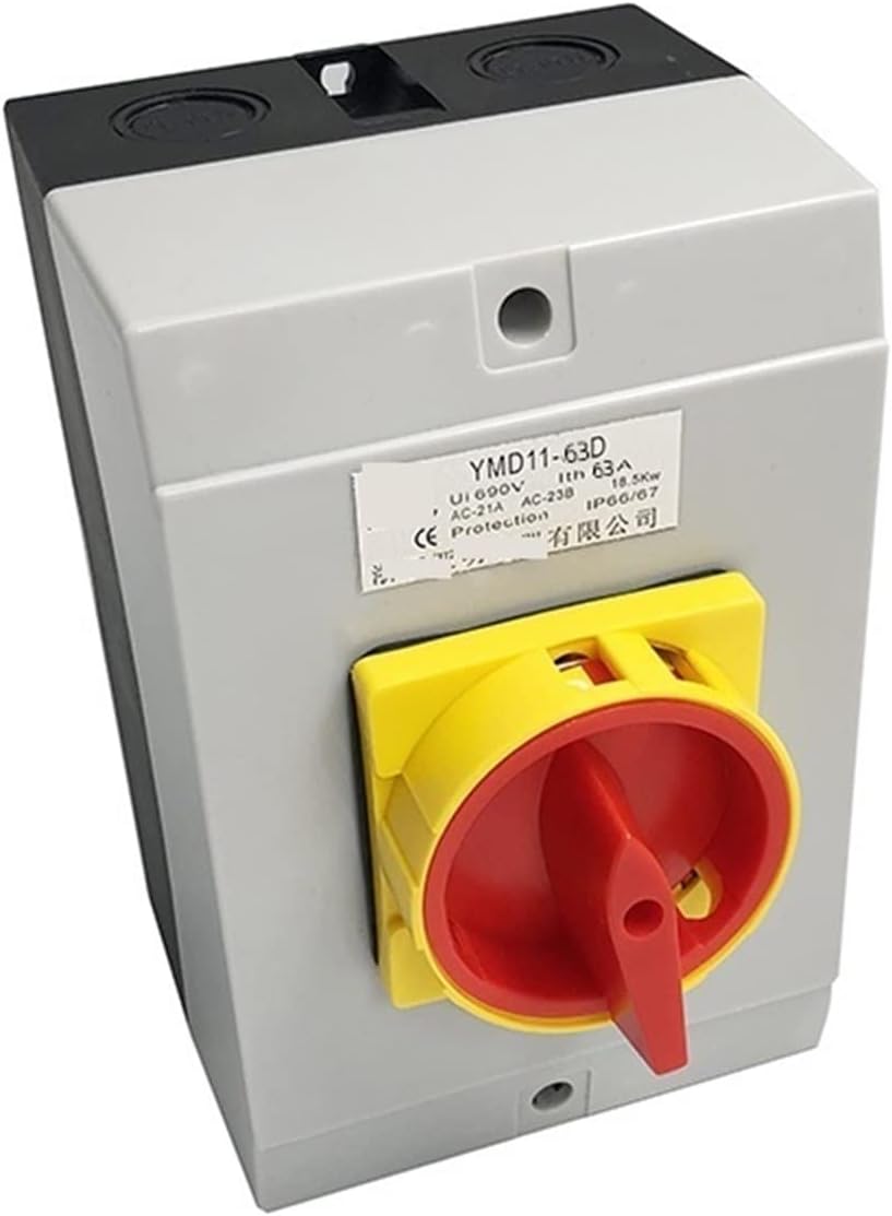 YMD11-63A Isolator Switch 3/4P Padlock ON-Off 2 Positions Cam ...