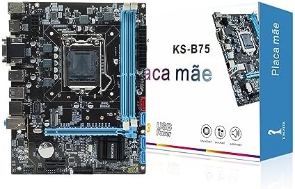 Placa Mãe B75 Micro-ATX Chipset Intel B75 LGA 1155 DDR3 até 16GB SATA ...