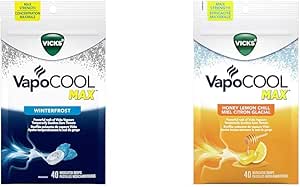 Vicks VapoCOOL Max Medicated Drops for Temporary Cough and Sore Throat ...