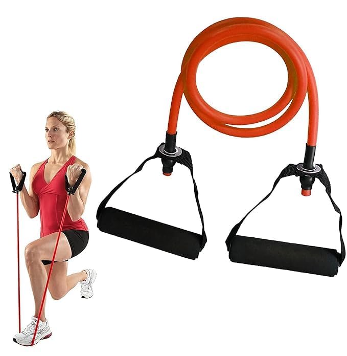 E Royal Shop® Singal Toning Tube Resistance Band for Exercise or ...
