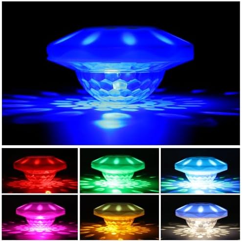 SET OF 2 Floating/Underwater LED Bath,Spa,pool Disco Light : Amazon.co ...