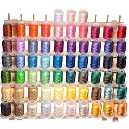 Amazon.com: New Brothread 40 Brother Colors Polyester Embroidery ...