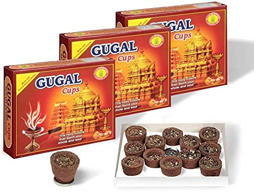 MAHAVIR PERFUMERS Cup Dhoop (Gugal Cup, Pack of 12)(Total 144 Cups ...
