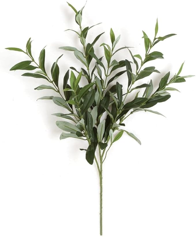 Amazon.com: SilksAreForever 23" IFR Artificial Olive Branch Stem -Green ...